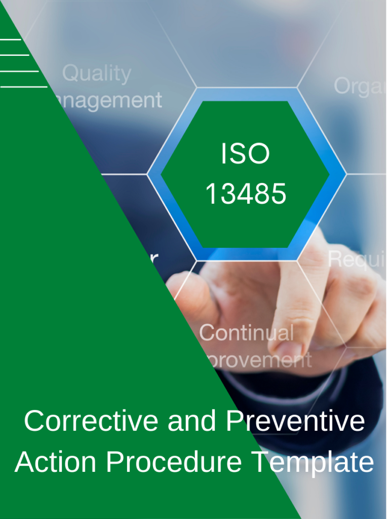 Corrective and Preventive Action Procedure Template Package - QMS Success